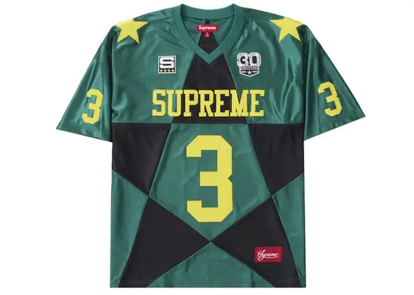 Supreme Star Football Jersey - Dark Green | Editorialist